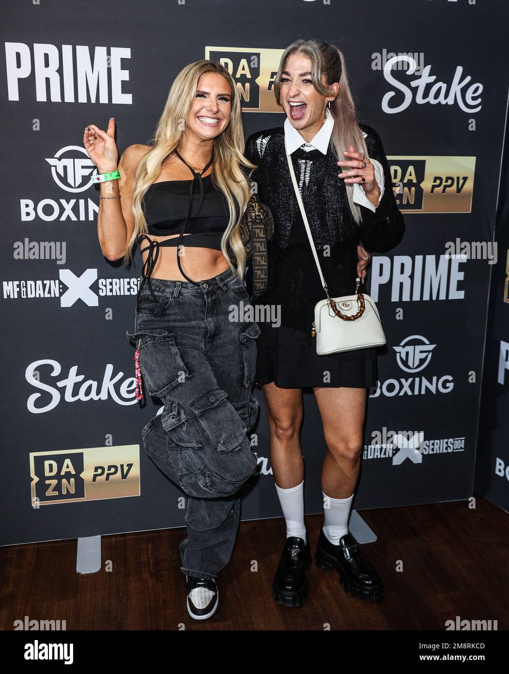 London, UK. 14th Jan, 2023. Chloe Burrows and Harriet Rose seen ...