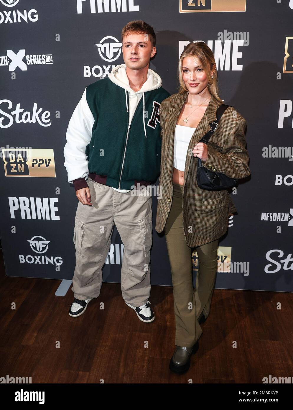 London, UK. 14th Jan, 2023. HRVY and Mimi Slinger seen attending the ...