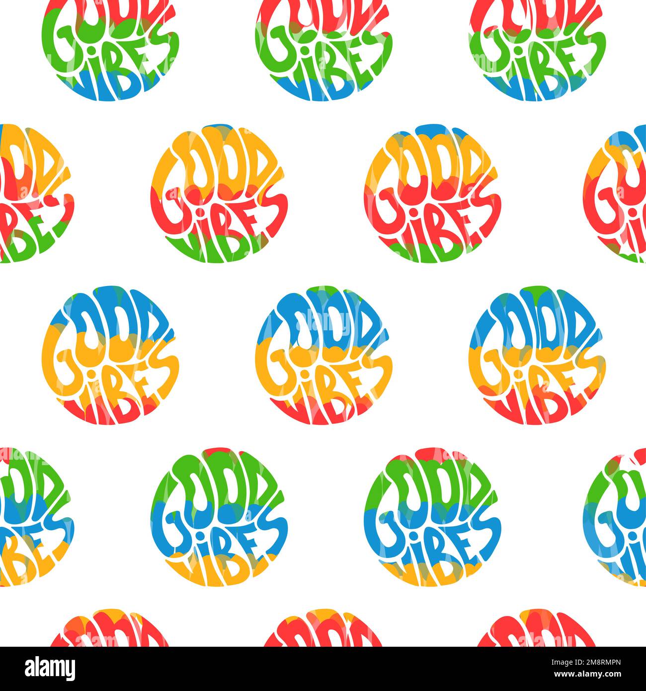 Good vibes quote,tie dye seamless pattern background.Vector tie dye ...