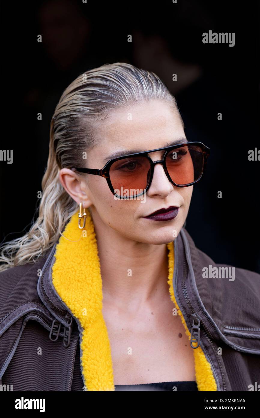 Milan, Italy. 14th Jan, 2023. Caroline Daur Milan Fashion Week Men Fall ...