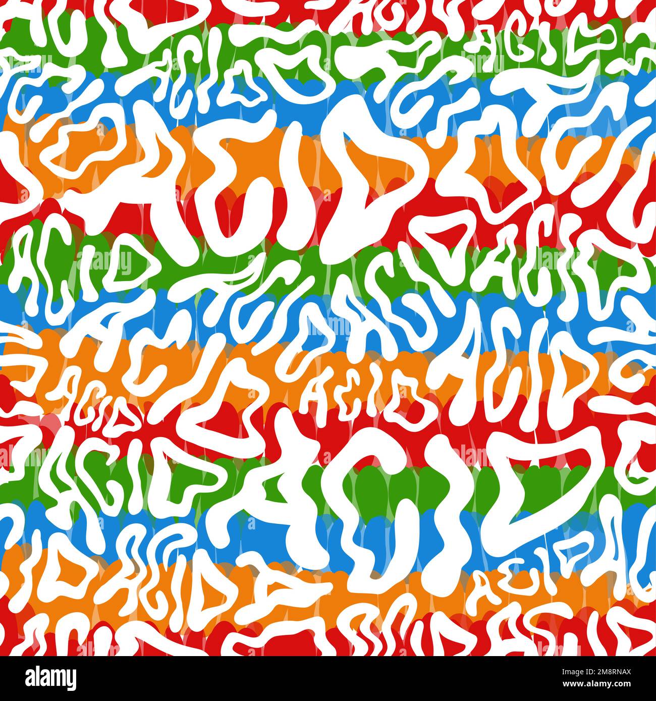 Acid quote,tie dye seamless pattern background.Vector tie dye cartoon ...