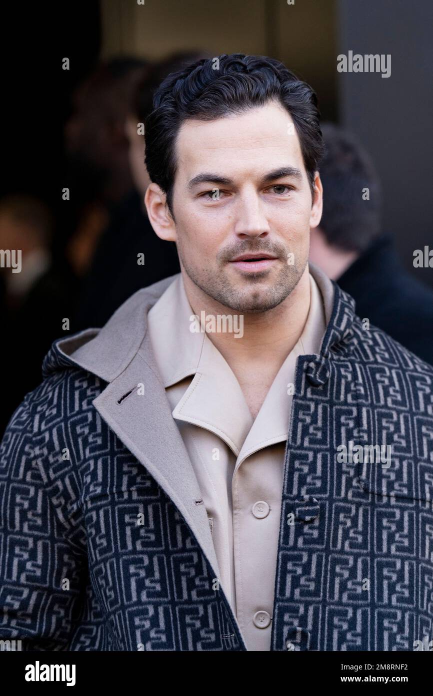 Milan, Italy. 14th Jan, 2023. Giacomo Giannotti Milan Fashion Week Men ...