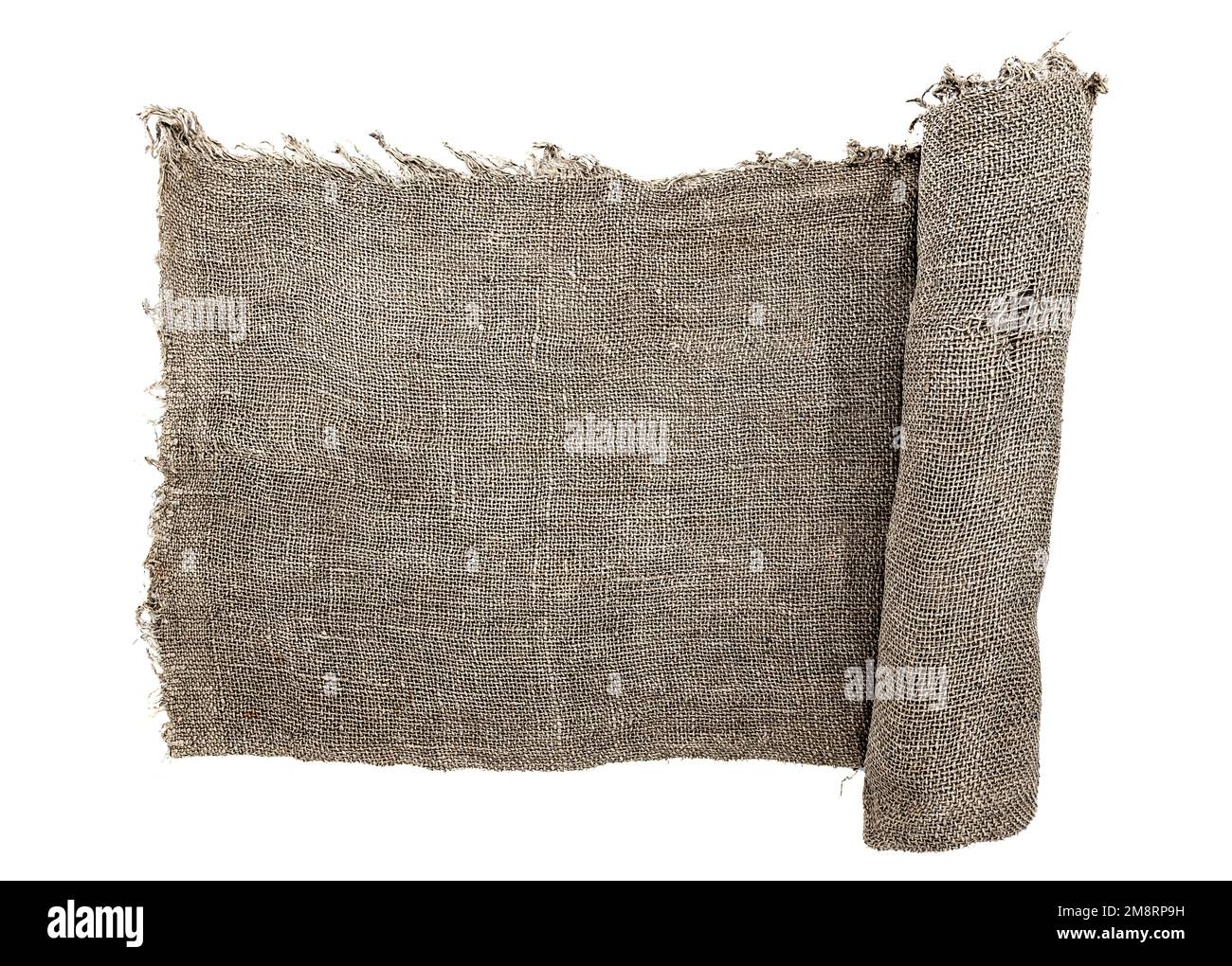 Cloth. The texture of the burlap fabric is close-up. Packaging material. Background Of Burlap ...