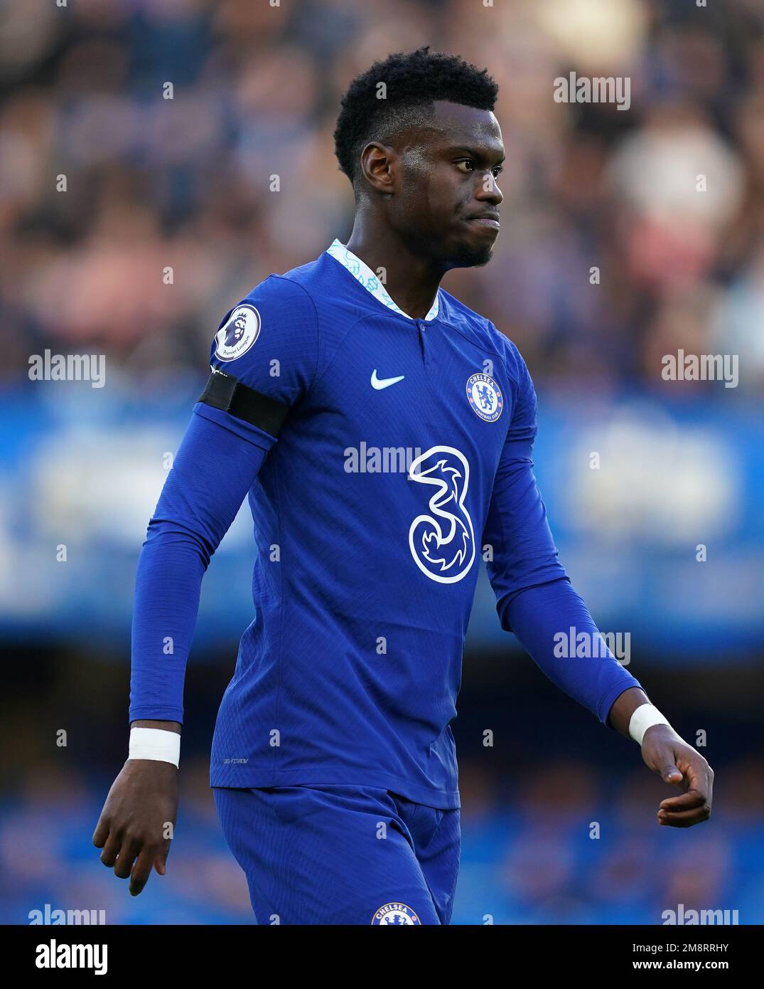 Chelsea's Benoit Badiashile during the Premier League match at Stamford ...