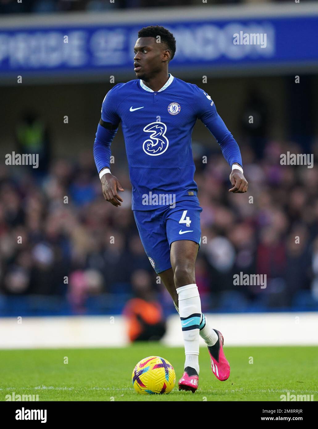 Chelsea's Benoit Badiashile during the Premier League match at Stamford ...