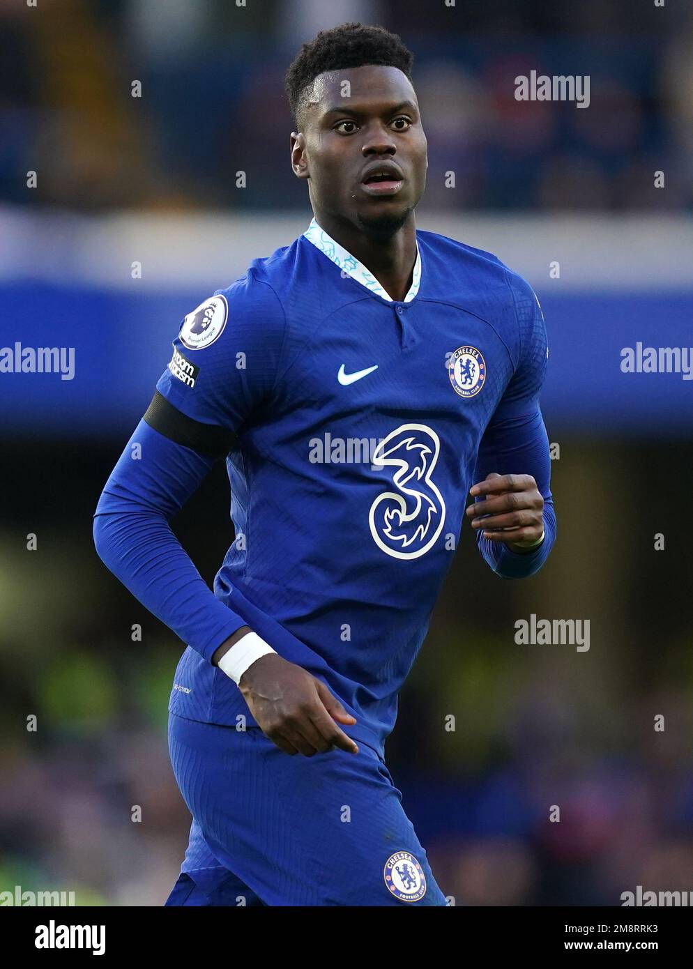 Chelsea's Benoit Badiashile during the Premier League match at Stamford ...