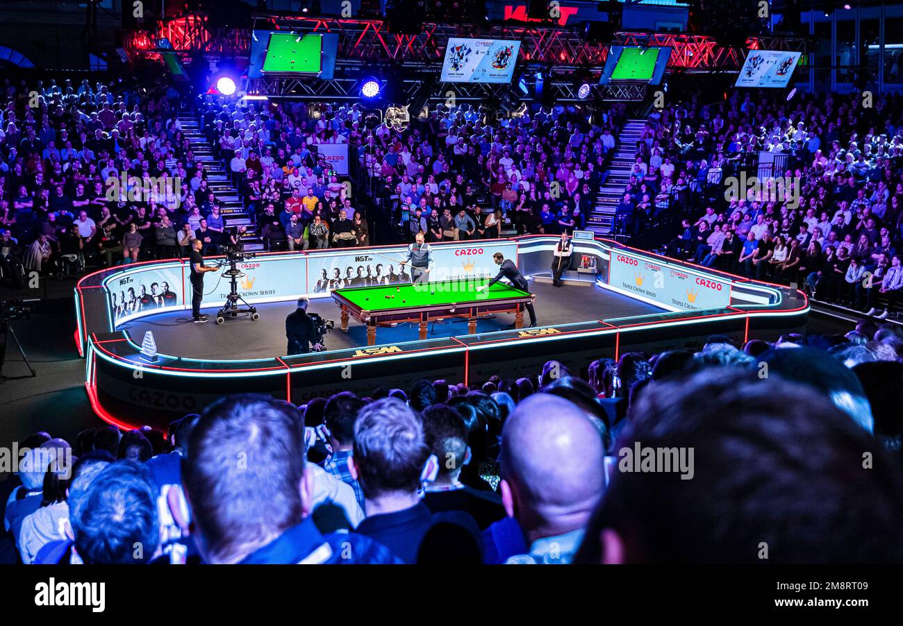London, UK. 15th Jan, 2023. Judd Trump v Stuart Bingham in Final during ...