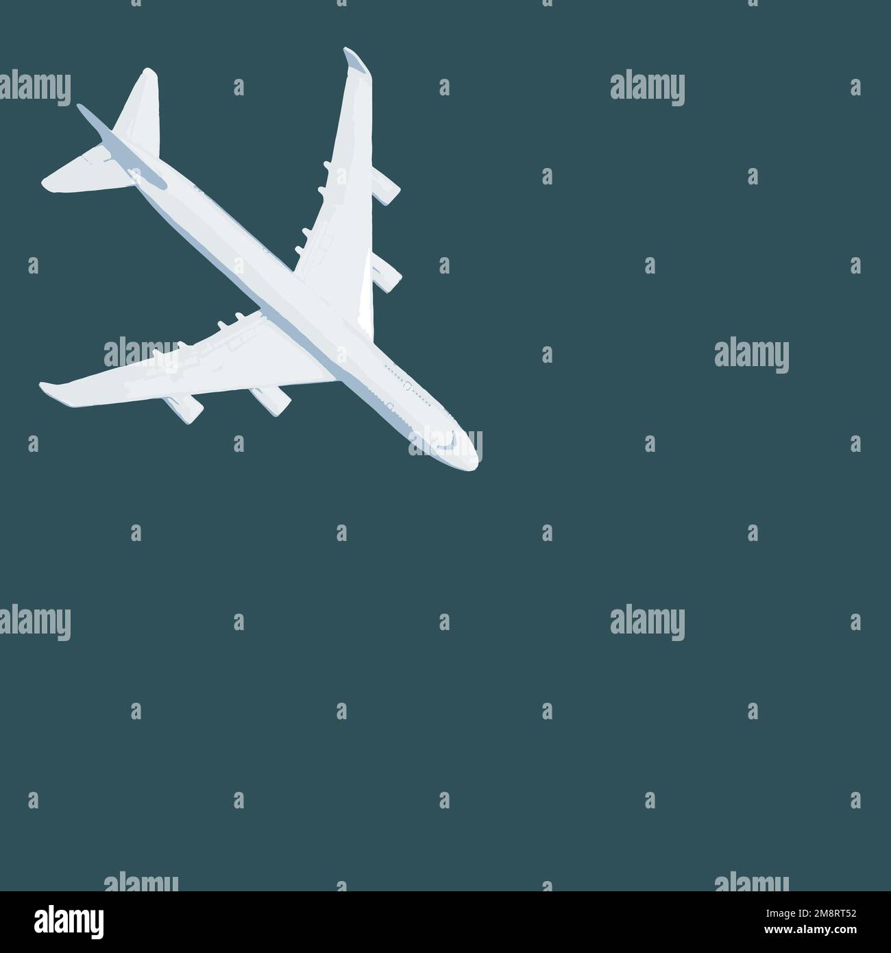 Model plane,airplane on pastel color background. Flat lay design Stock ...