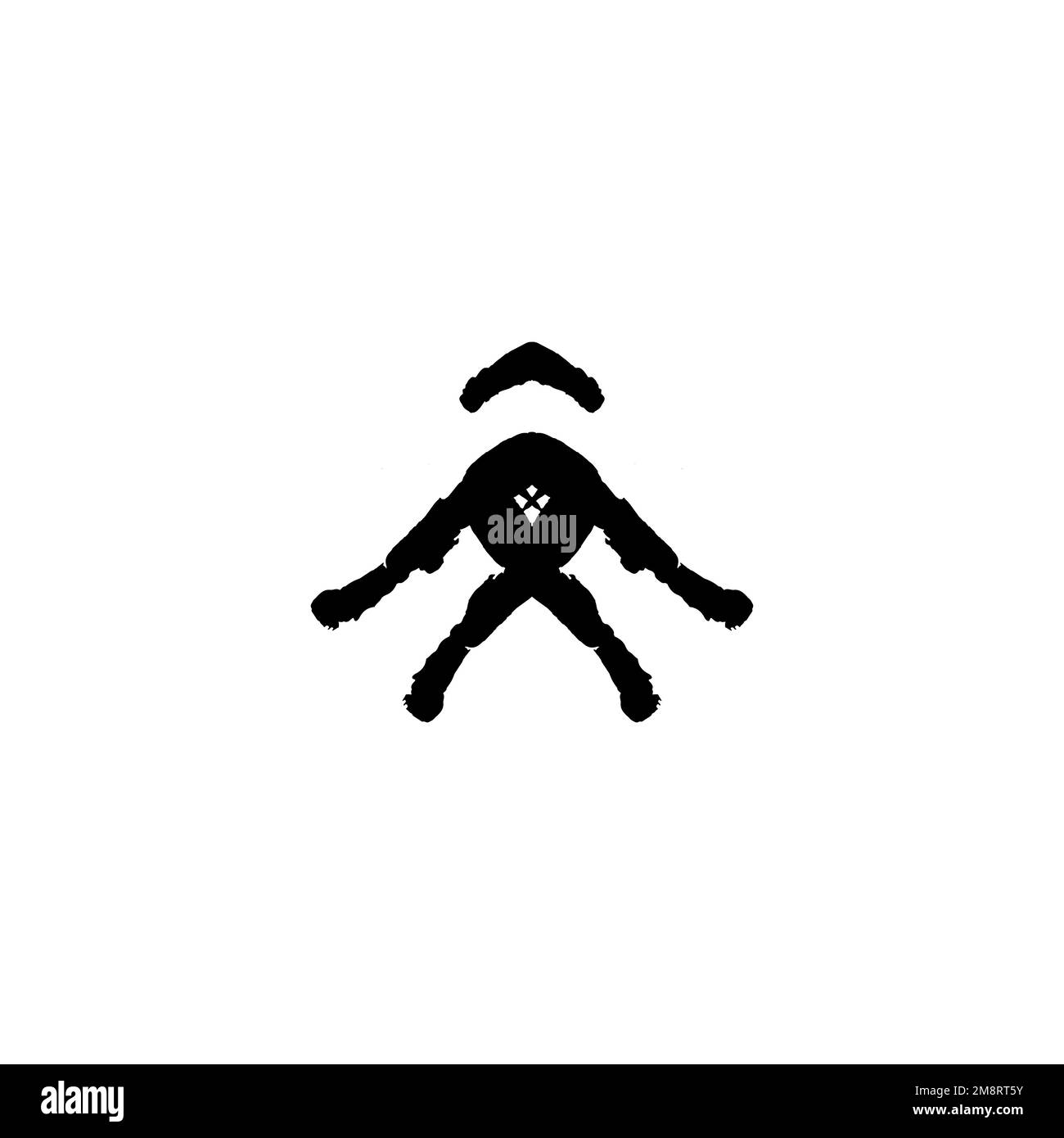 Robot icon. Simple style artificial intellect poster background symbol ...