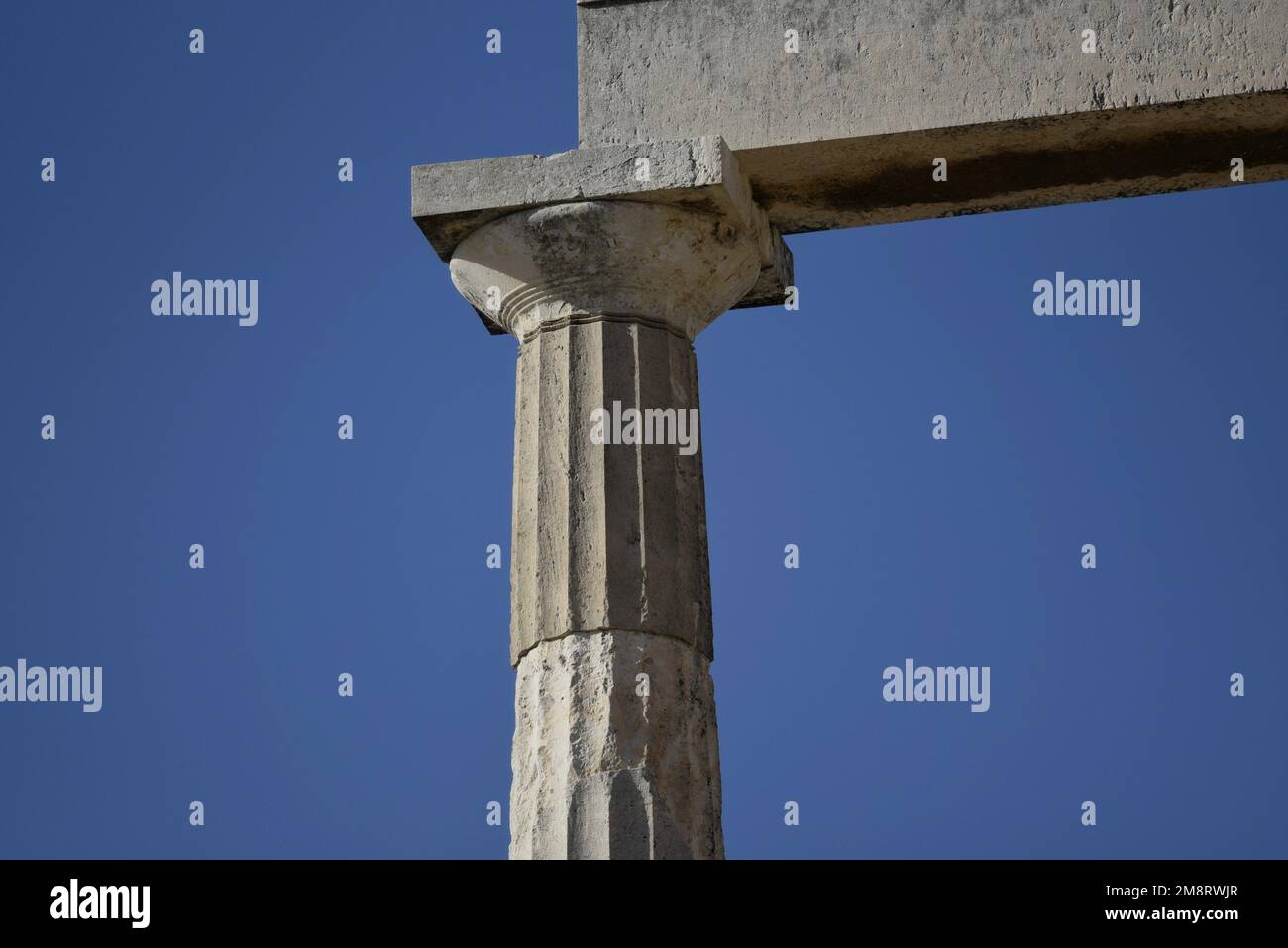 Doric order column of the Temple of Aphaia a symbolic Archaic landmark ...