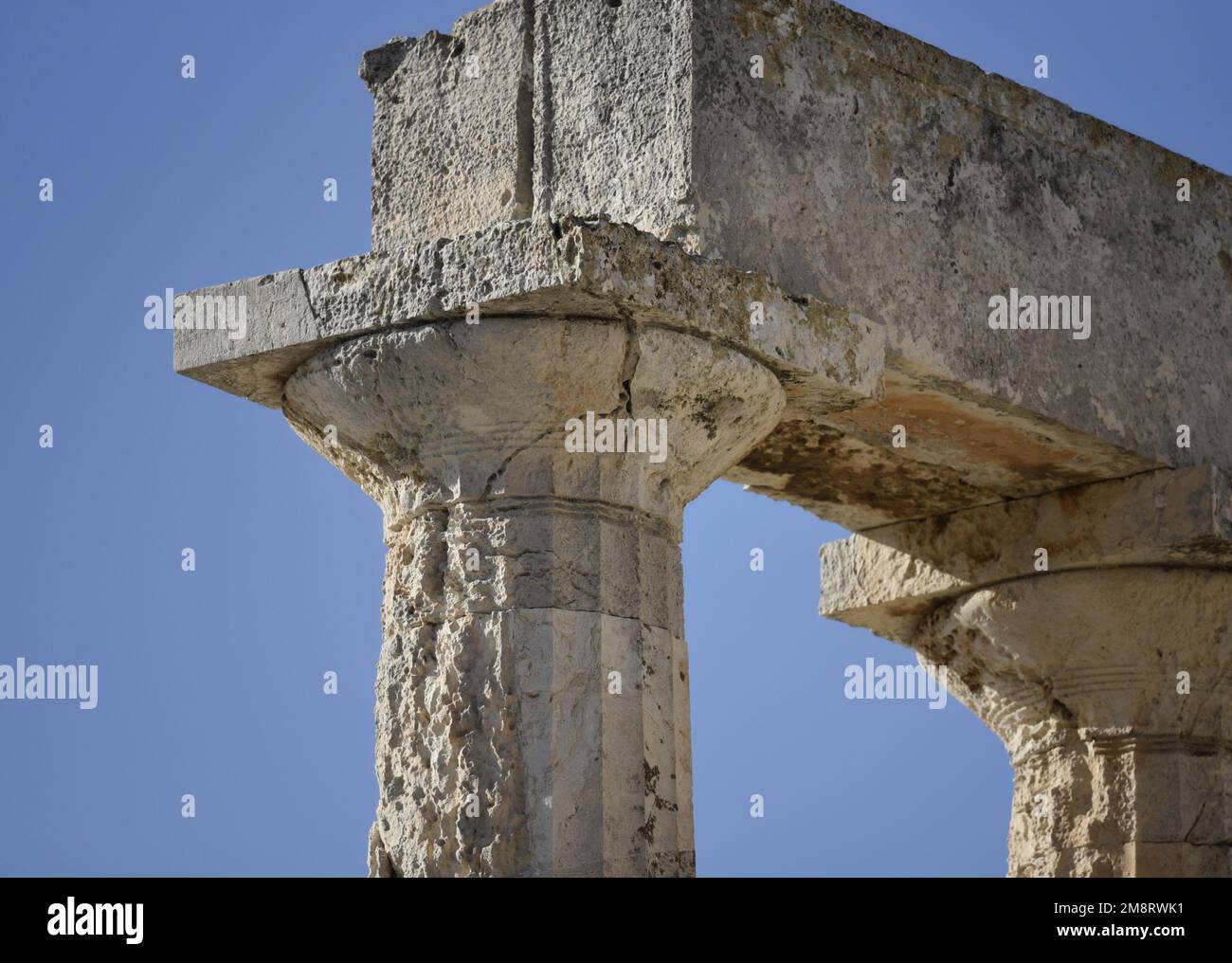 Doric order columns of the Temple of Aphaia a symbolic Archaic landmark ...