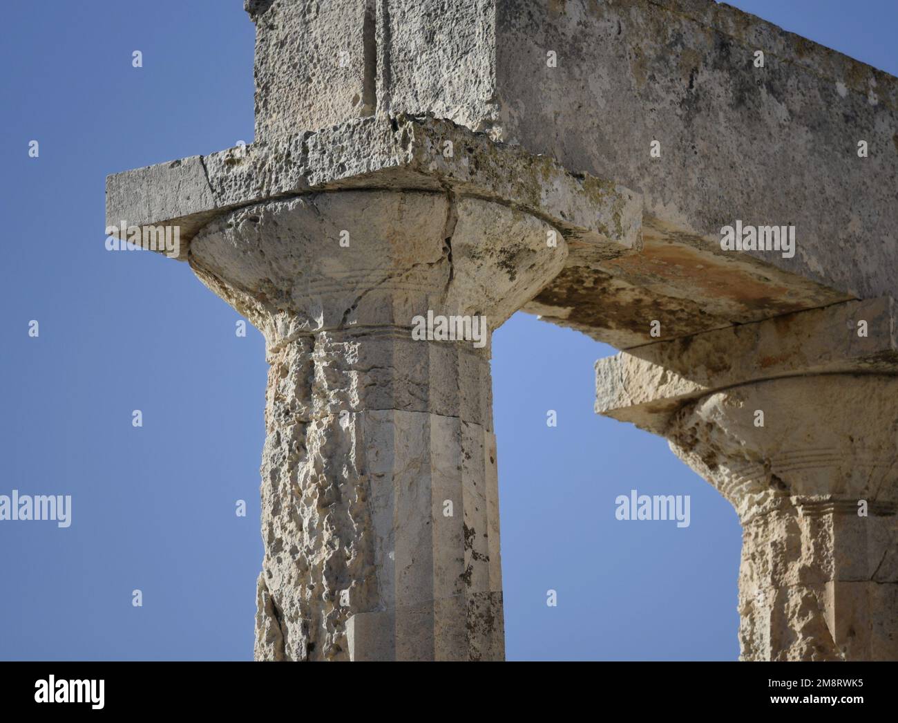 Doric order columns of the Temple of Aphaia a symbolic Archaic landmark ...