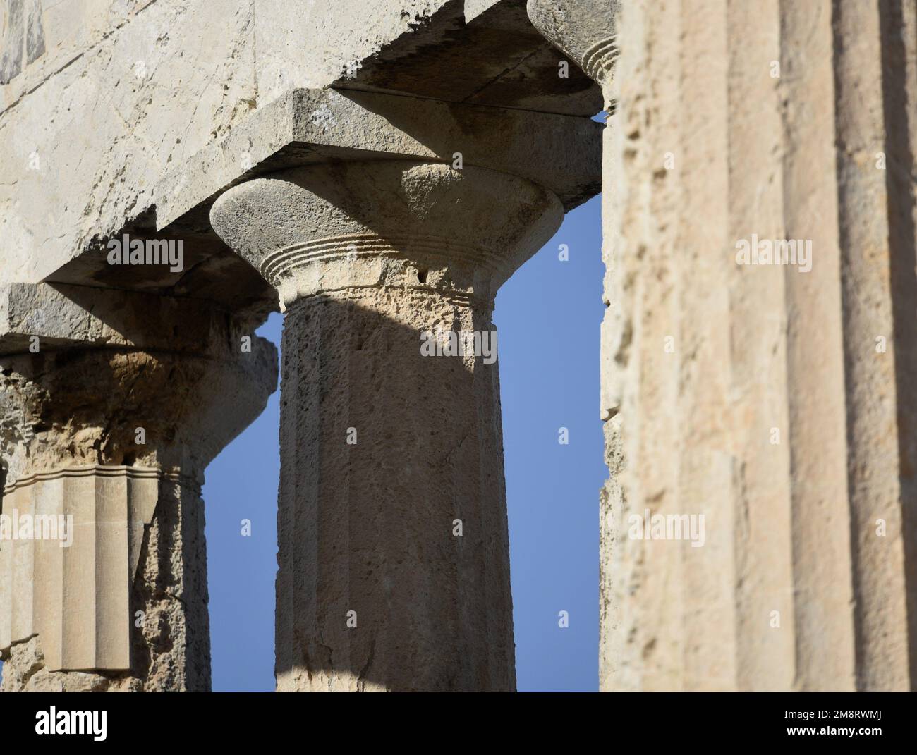 Doric order columns of the Temple of Aphaia a symbolic Archaic landmark ...