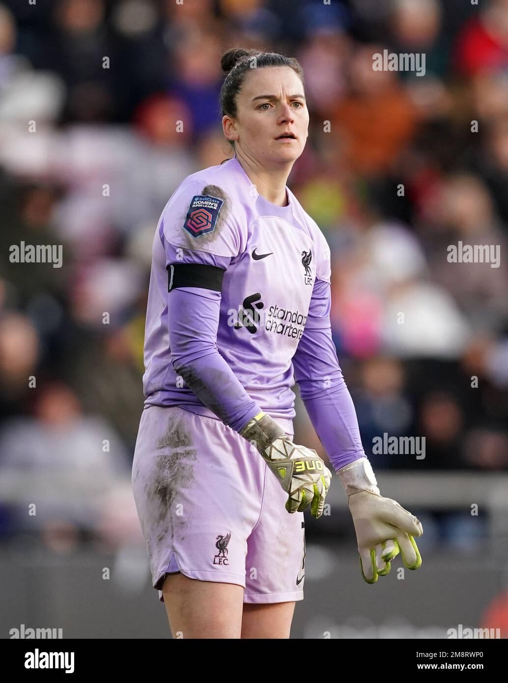 Liverpool goalkeeper Rachael Laws during the Barclays Women's Super ...