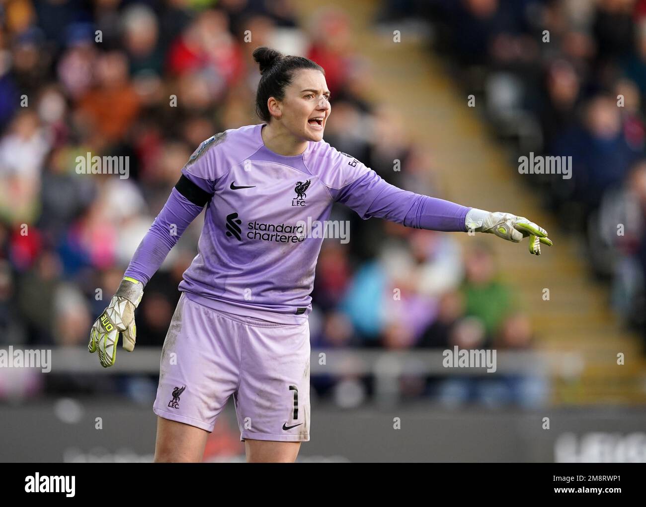 Liverpool goalkeeper Rachael Laws during the Barclays Women's Super ...