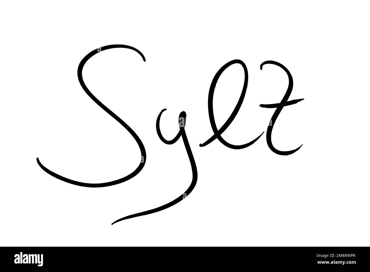 City name handwritten black on white Stock Photo - Alamy