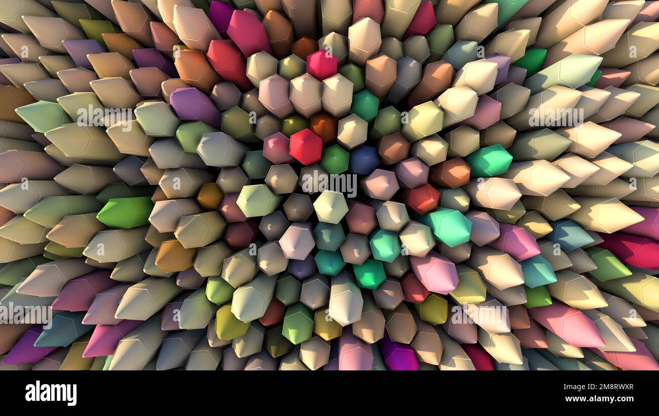 3d render. Abstract colored background illustration Stock Photo - Alamy