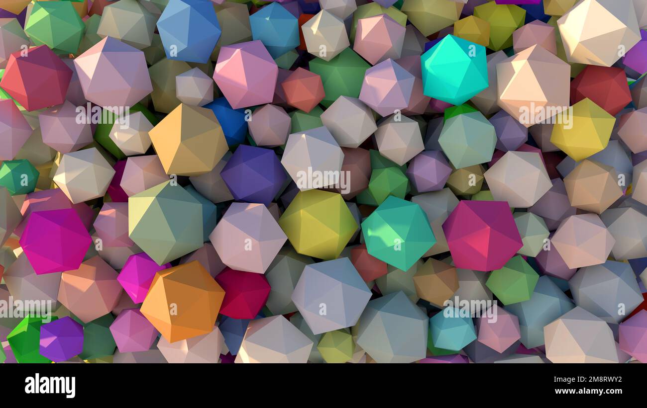 3d render. Abstract colored background illustration Stock Photo - Alamy