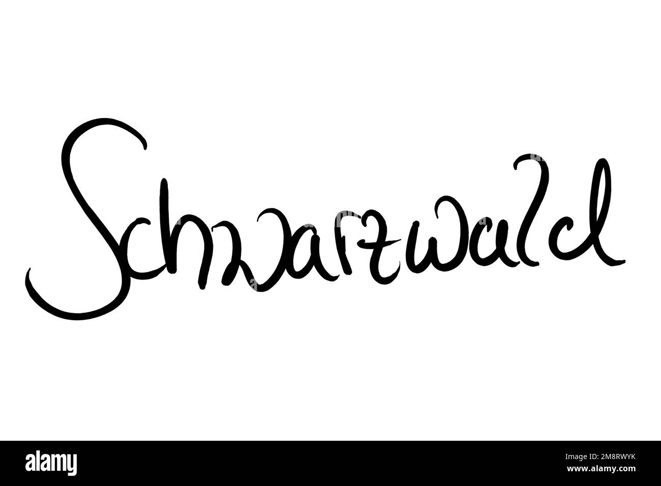 City name handwritten black on white Stock Photo - Alamy