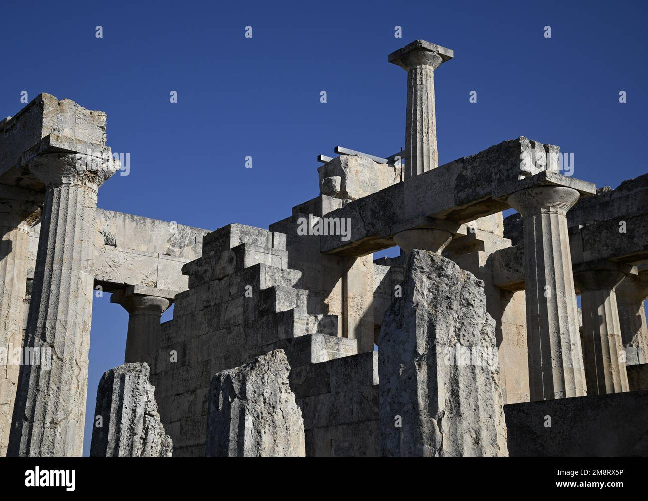 Doric order columns of the Temple of Aphaia a symbolic Archaic landmark ...