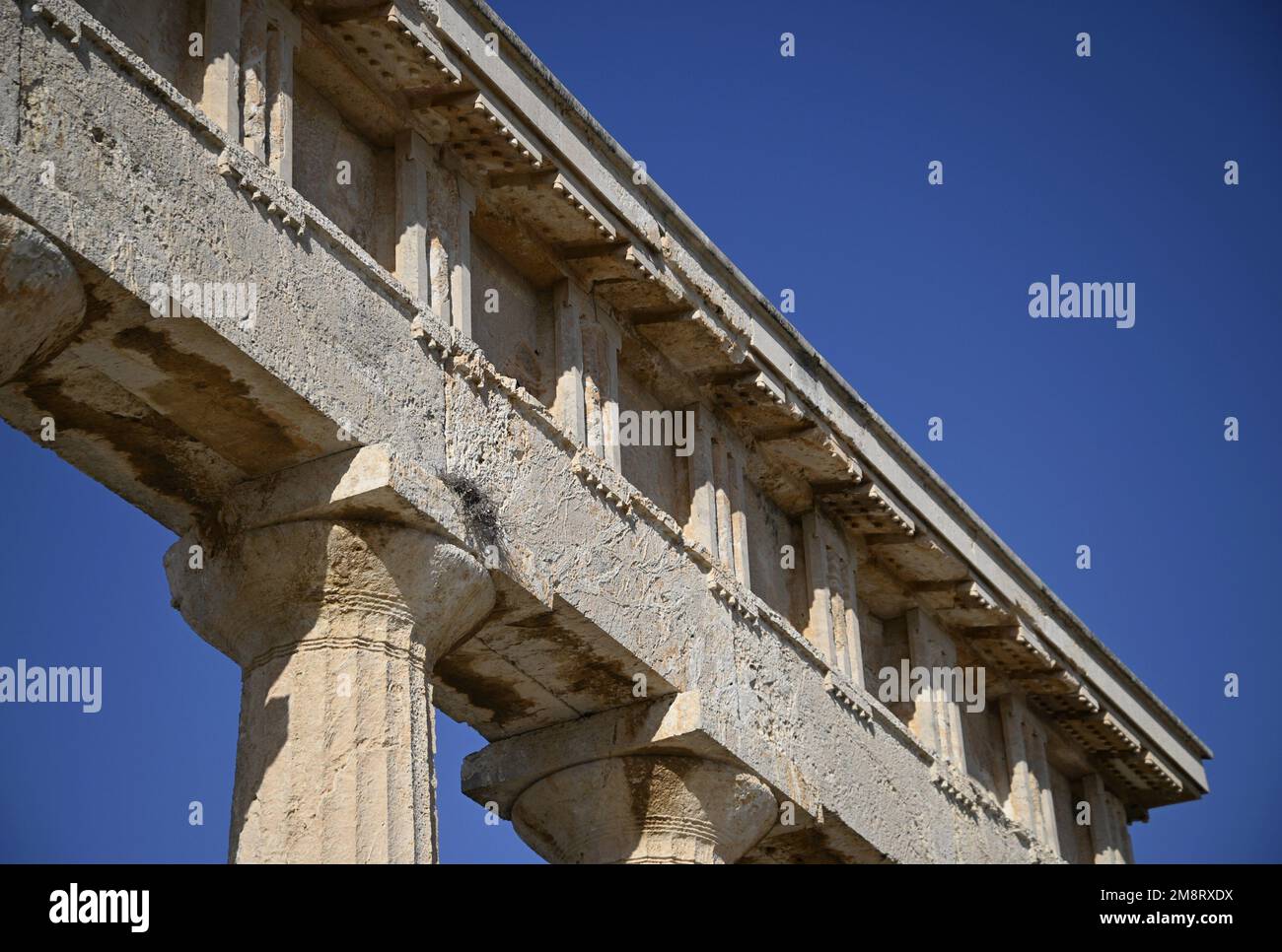 Scenic view of the Doric order Temple of Aphaia a symbolic Archaic ...