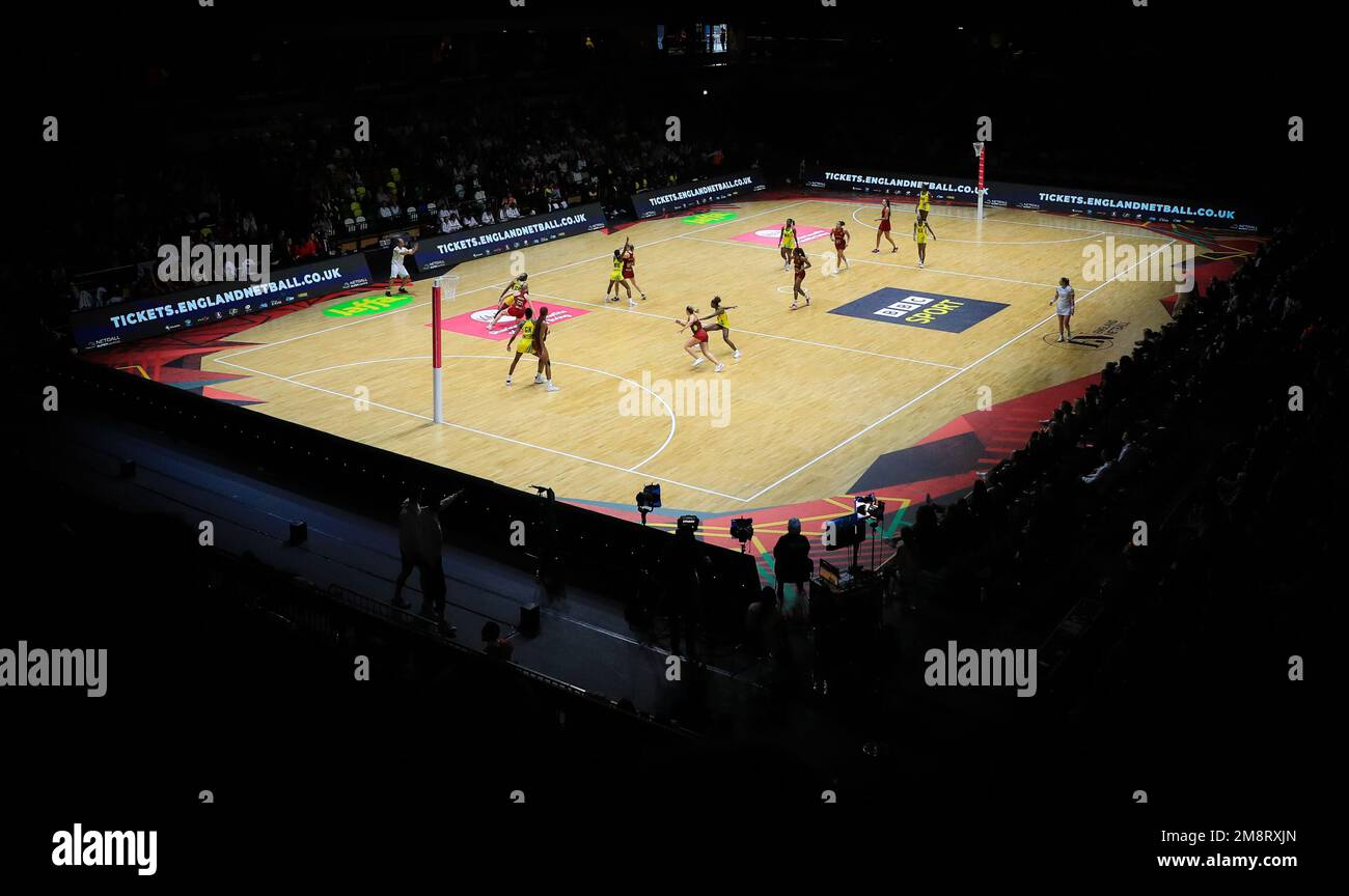 General view of play during the Vitality Netball International Series ...