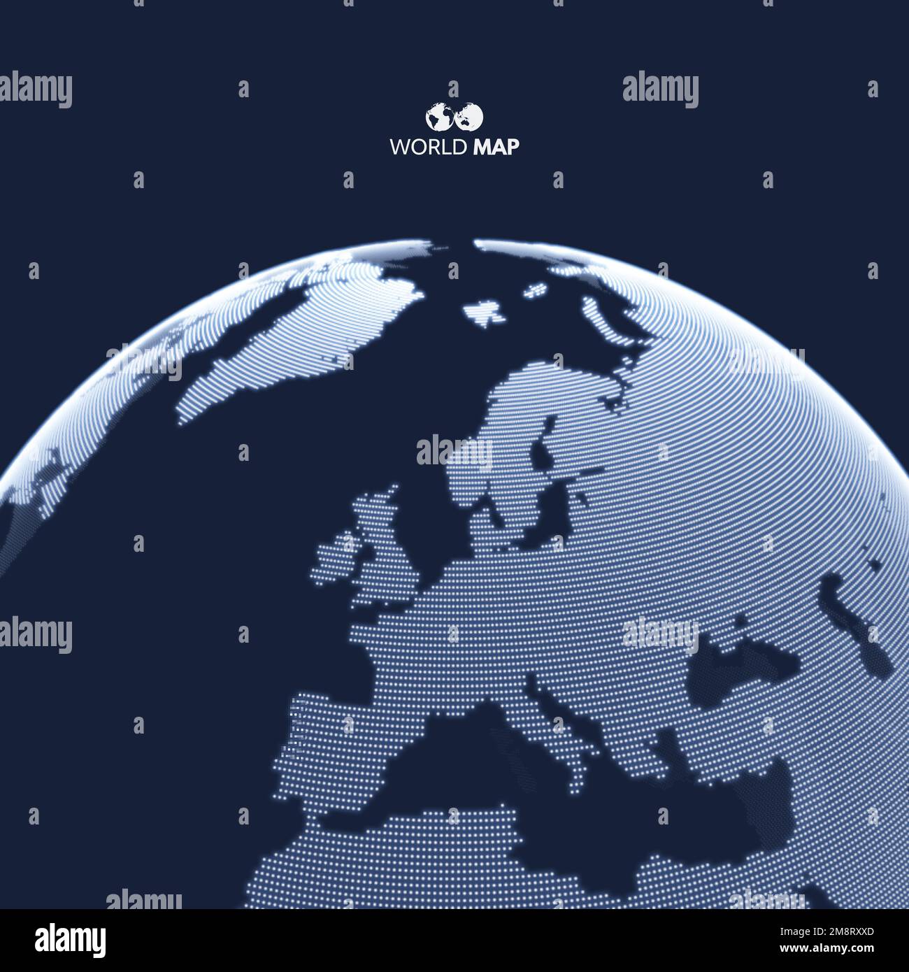 Africa and Europe. Earth globe. Global business marketing concept ...