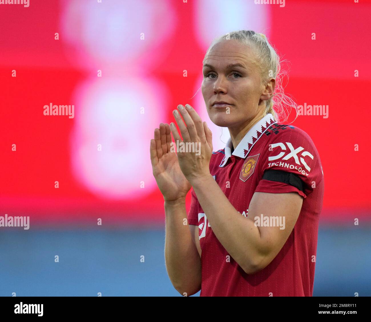 Leigh, UK. 15th Jan, 2023. Maria Thorisdottir #3 of Manchester United ...