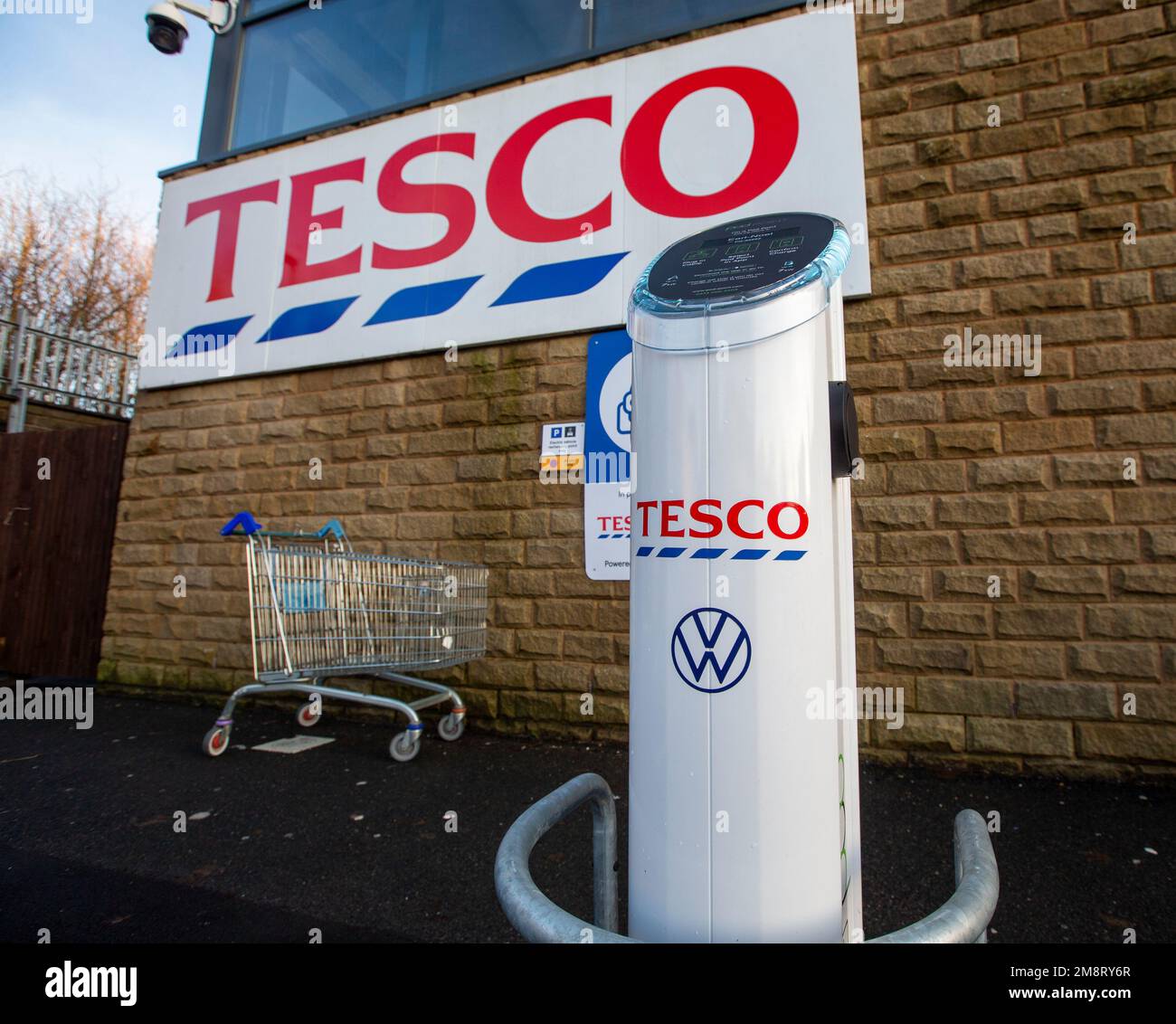 Halifax,West Yorkshire,UK, 15th January 2023 Recently installed ...