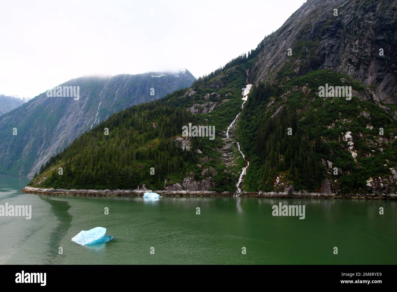 Mountain landscape in the Stephens Passage, Alaska, United States Stock ...