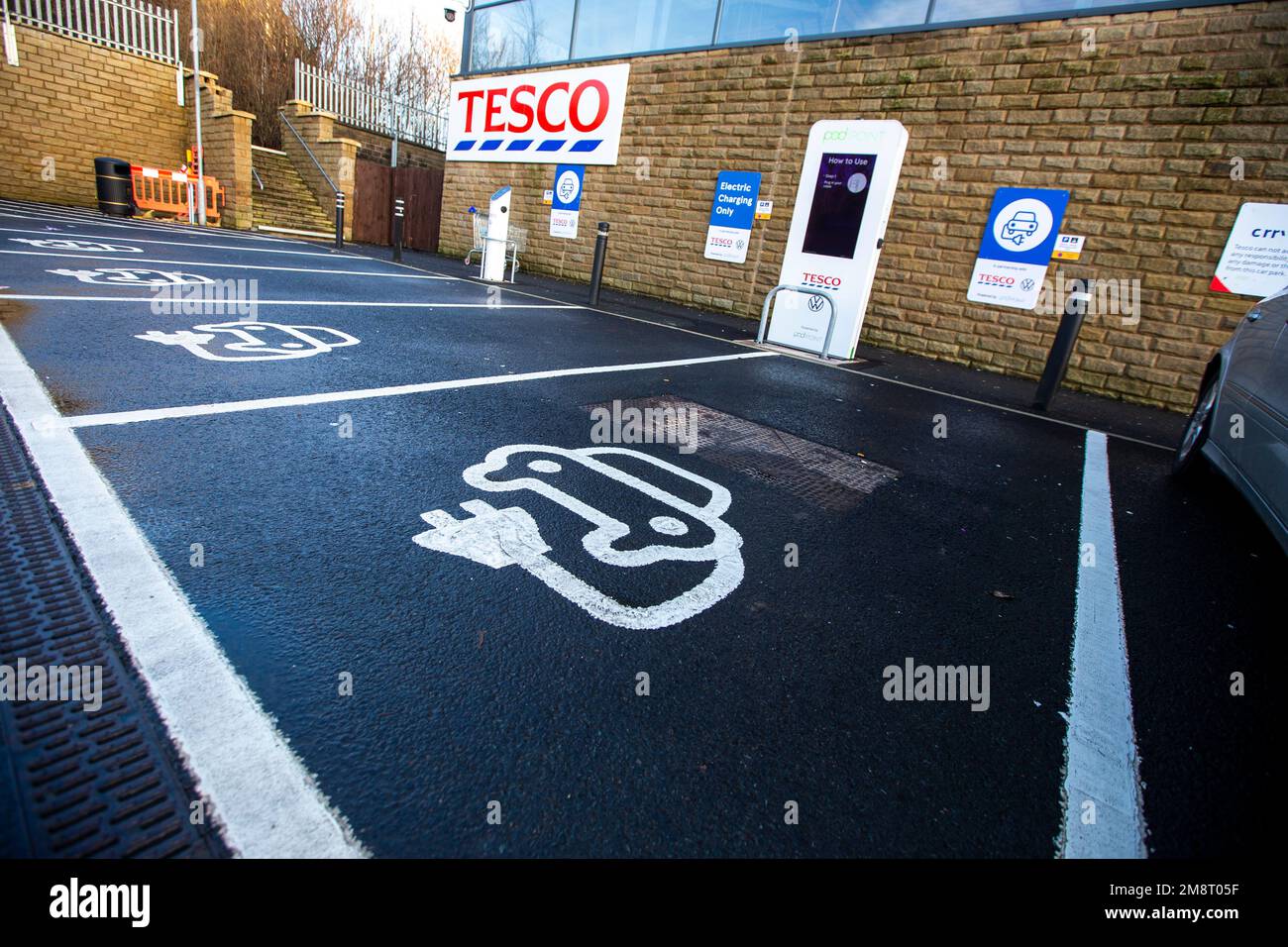 Halifax,West Yorkshire,UK, 15th January 2023 Recently installed ...