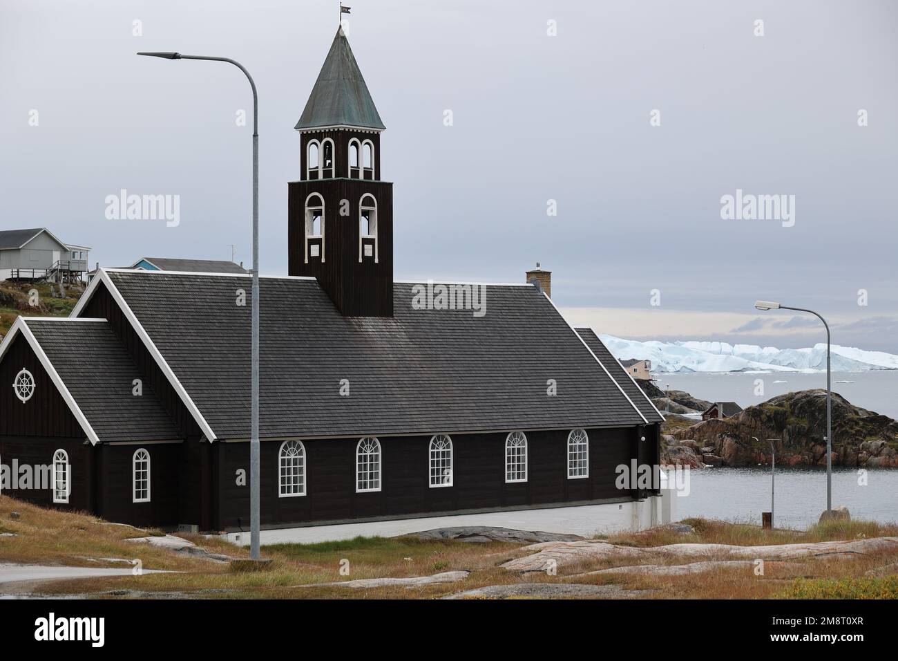 The old Zion Church of Ilulissat in Greenland, Denmark Stock Photo - Alamy