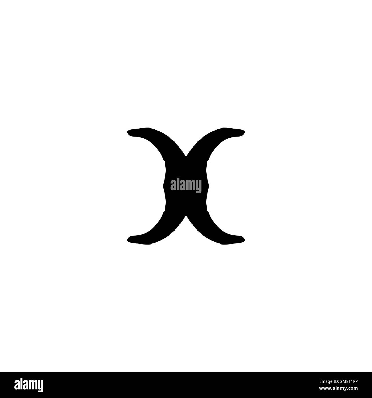 X icon icon. Simple style big sale poster background symbol. Remove ...