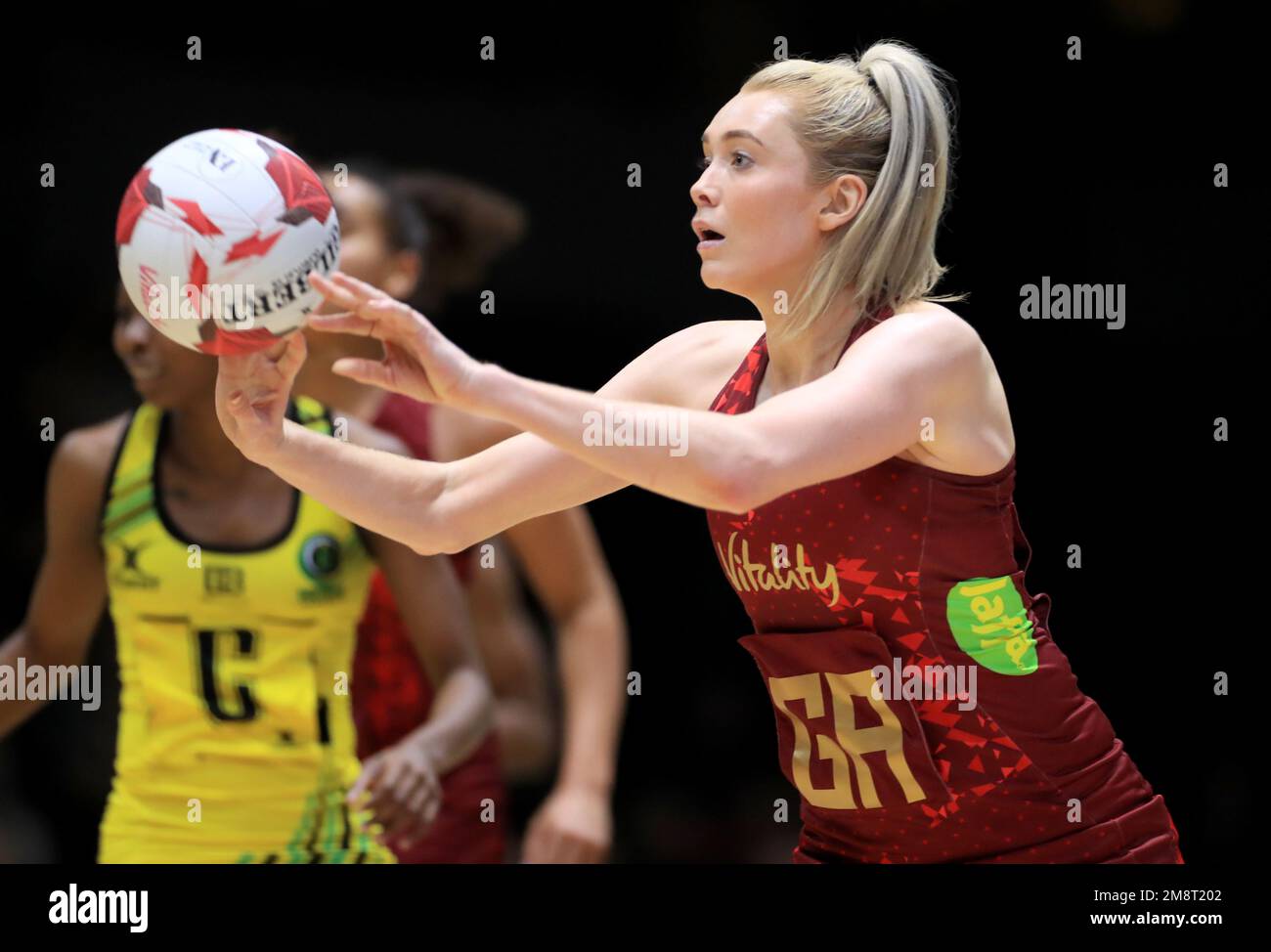 England’s Helen Housby in action during the Vitality Netball ...