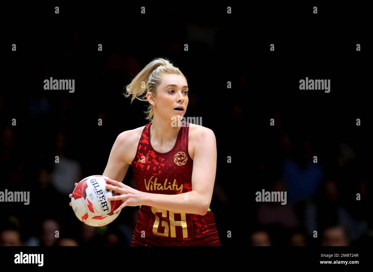 England’s Helen Housby in action during the Vitality Netball International Series match at the ...