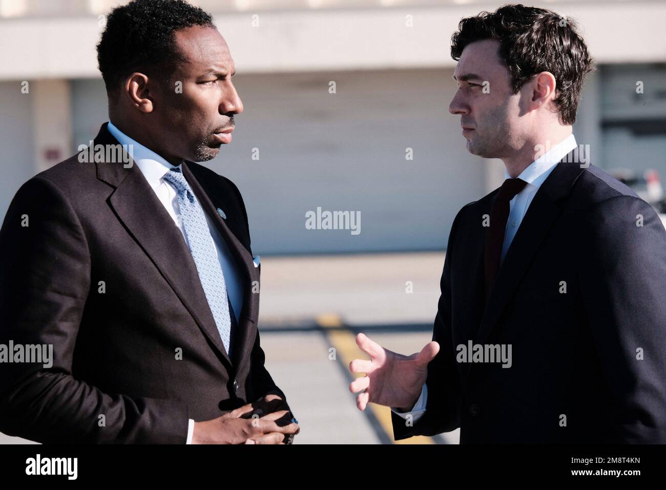 Atlanta, Georgia, USA. 15th Jan, 2023. Atlanta Mayor Andre Dickens and ...
