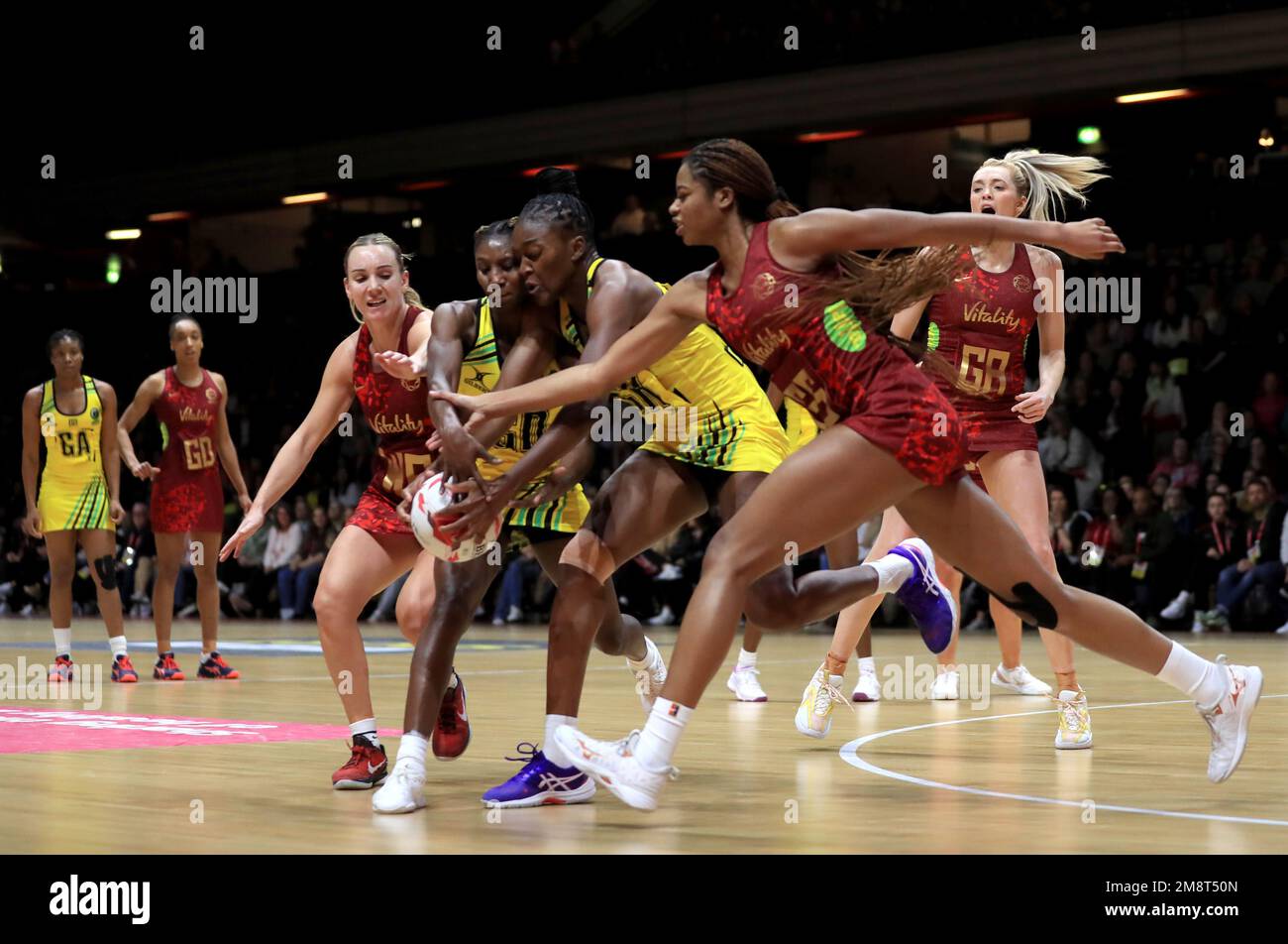 General view of play during the Vitality Netball International Series ...