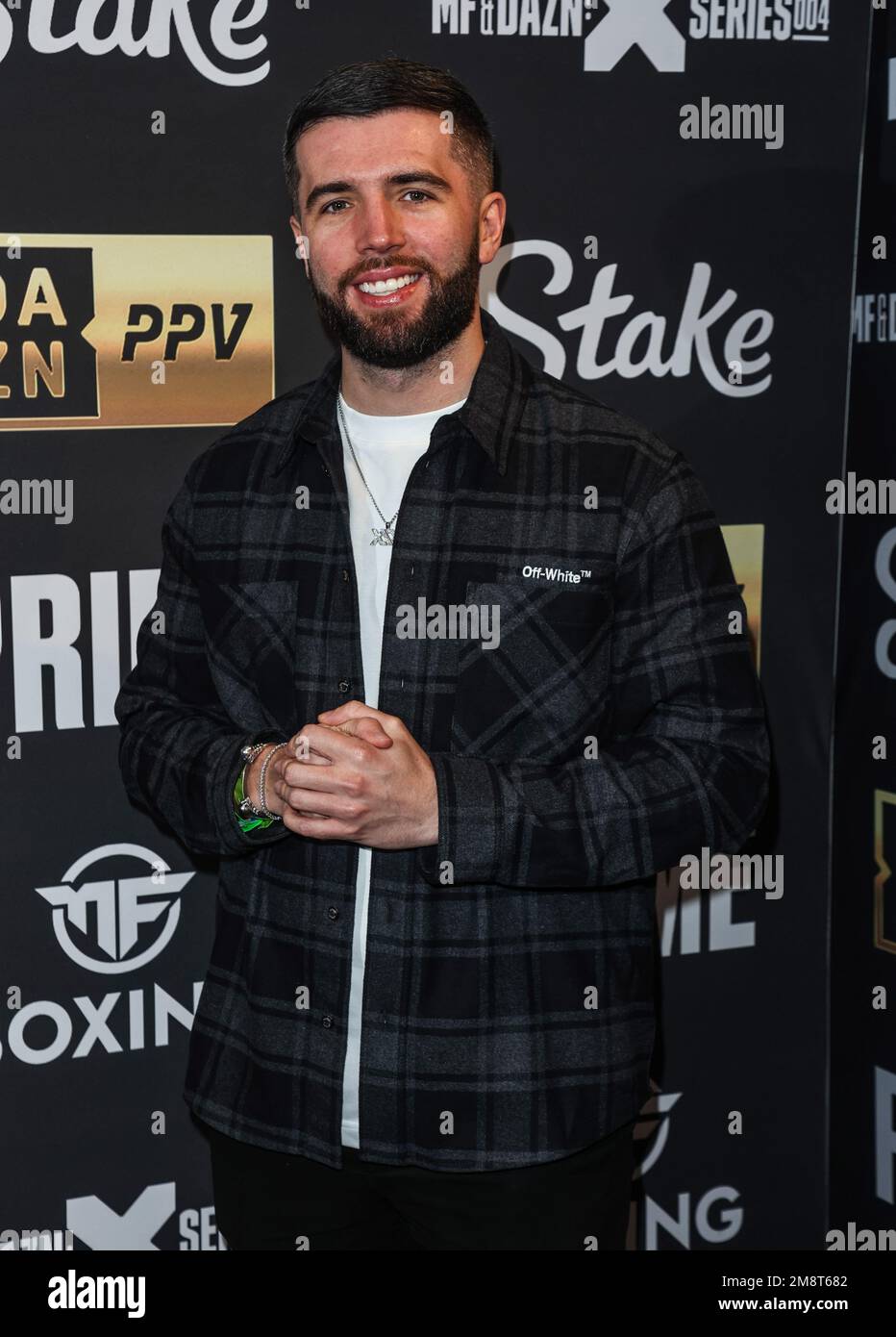 London, UK. 14th Jan, 2023. Joshua Bradley attends the KSI vs FaZe ...