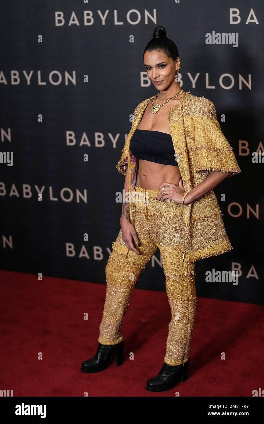 Singer Shy'm poses for photographers upon arrival at the Director ...