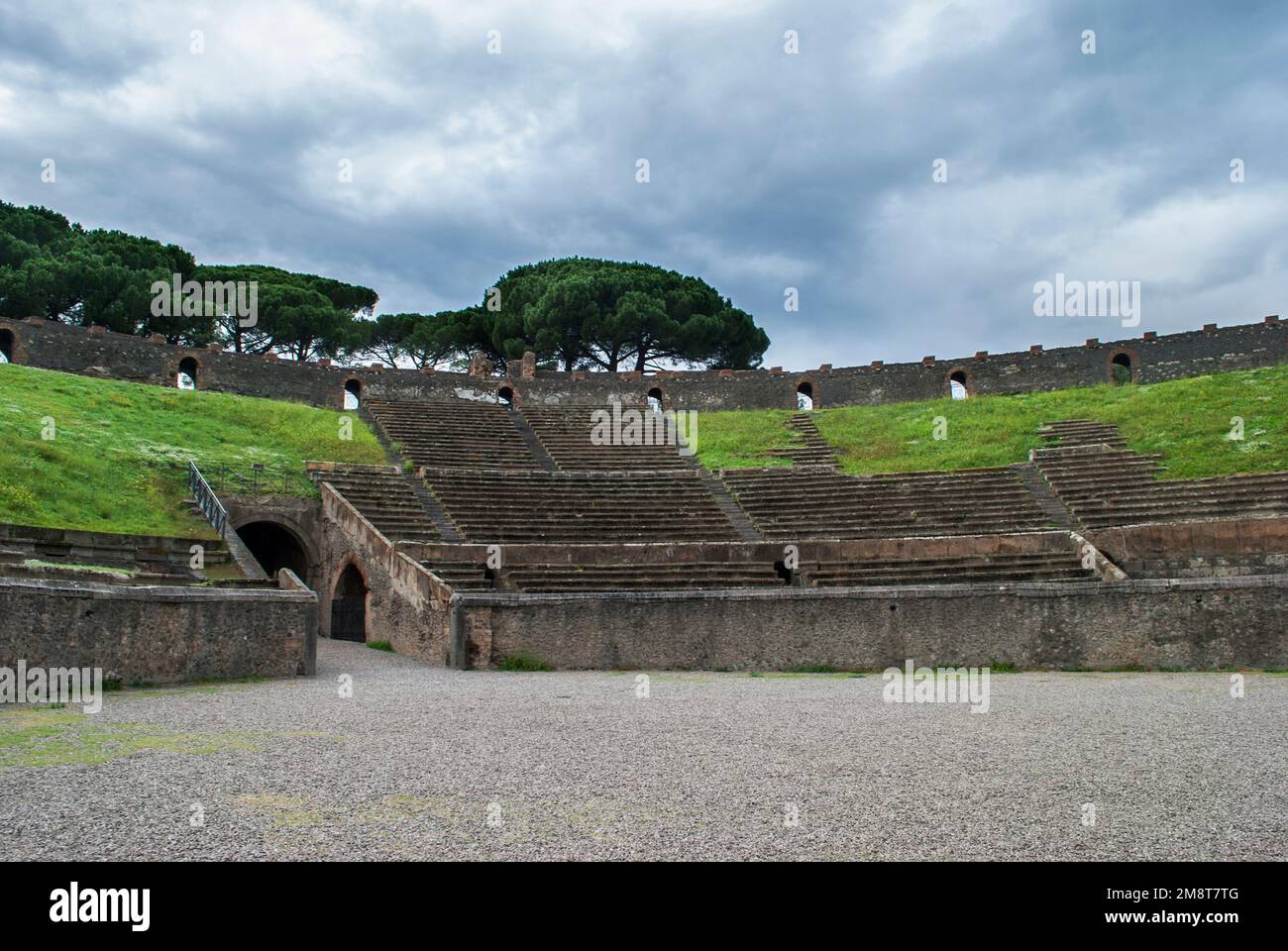 The Amphitheatre of Pompeii in the ancient Roman city of Pompeii, Italy ...