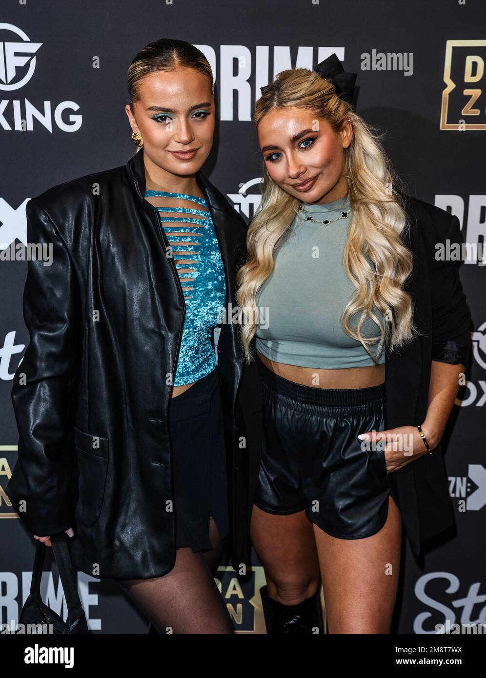 Libby Whitehouse and Saffron Barker attend the KSI vs FaZe Temperrr MF ...
