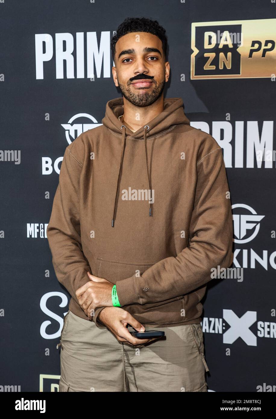 Niko Omilana of the Beta Squad attends the KSI vs FaZe Temperrr MF ...