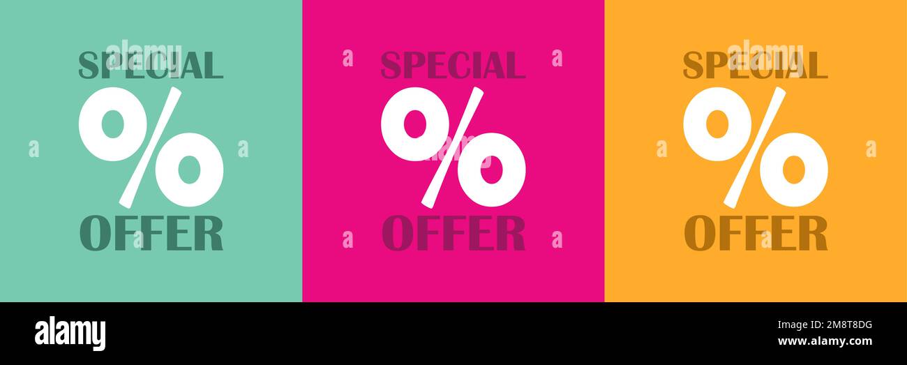 Special offer, modern posters set Stock Vector Image & Art - Alamy