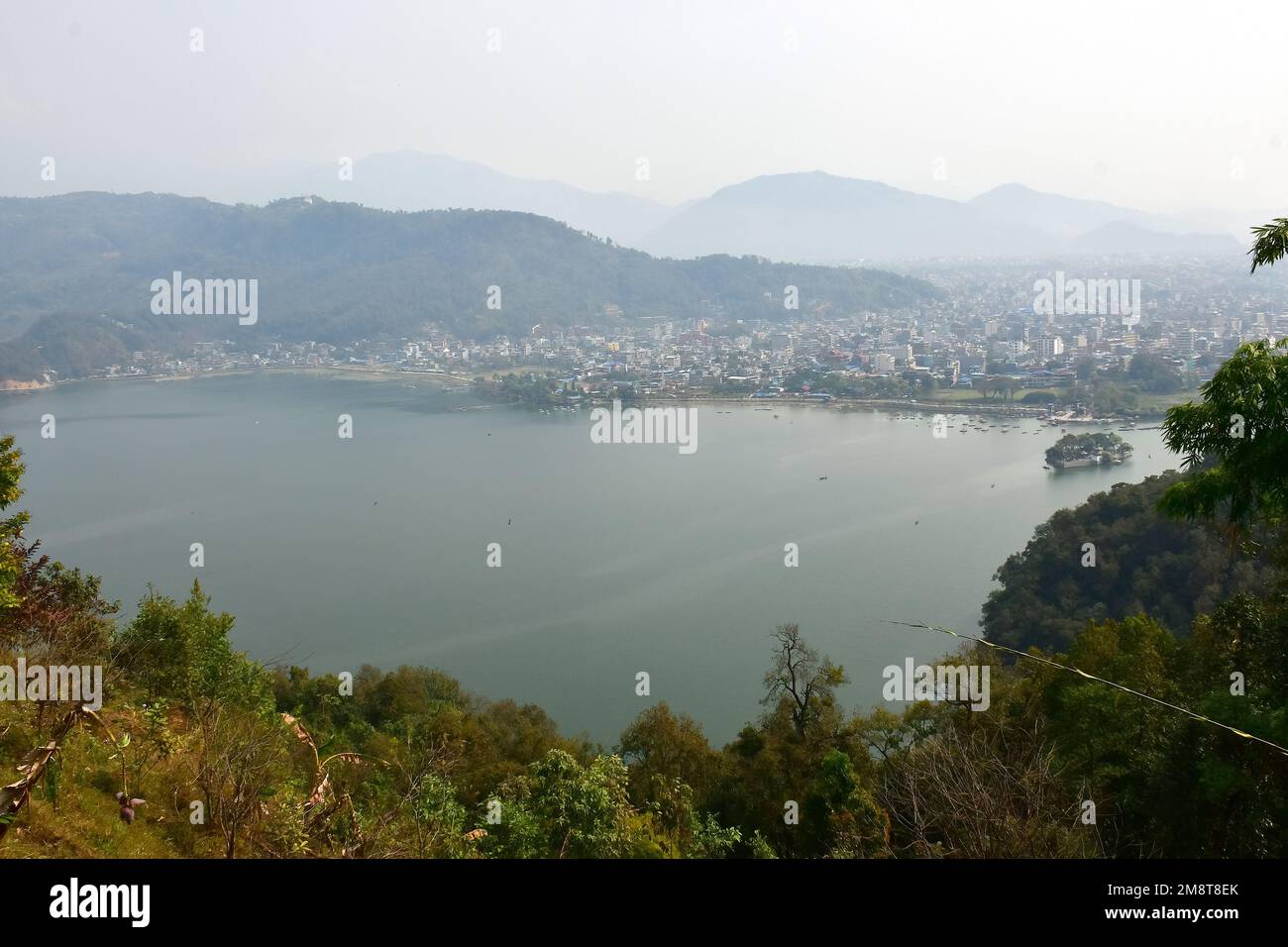 Phewa Lake, Phewa Tal or Fewa Lake, Pokhara, Gandaki Province, Nepal ...