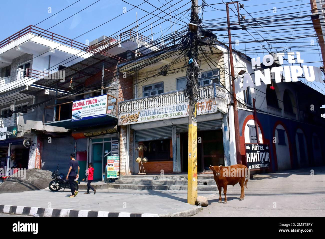 downtown, Pokhara, Gandaki Province, Nepal, Asia Stock Photo - Alamy