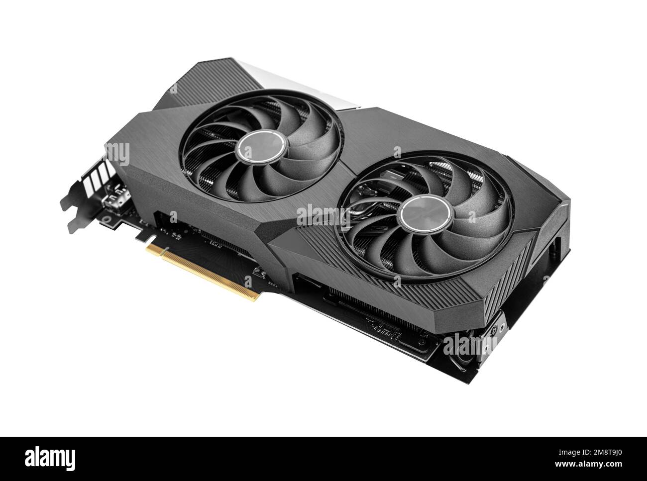 Graphic video card isolated on white background Stock Photo - Alamy