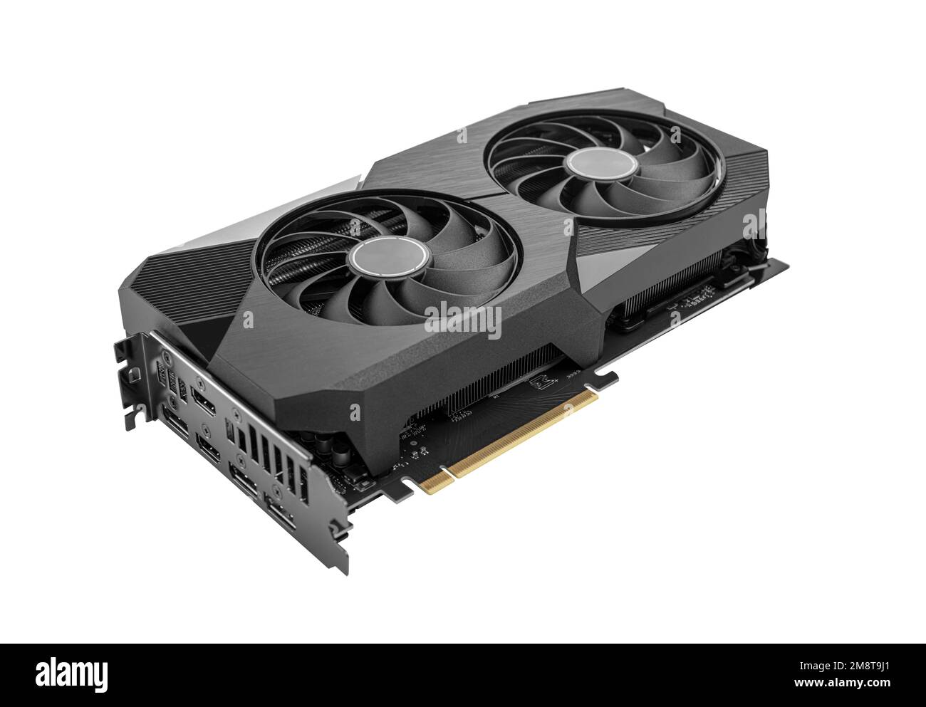 Graphic video card isolated on white background Stock Photo - Alamy