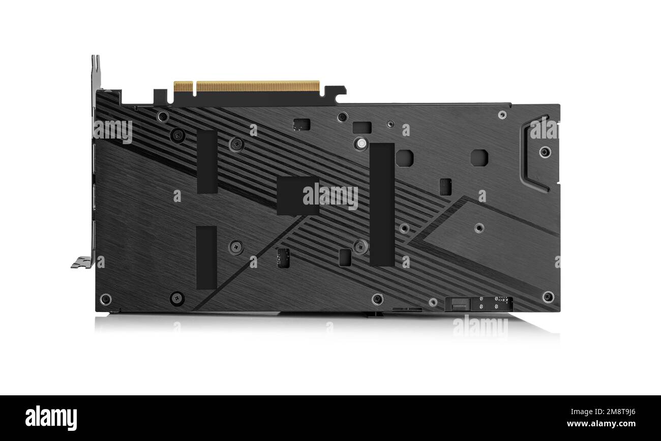 Graphic video card isolated on white background Stock Photo - Alamy