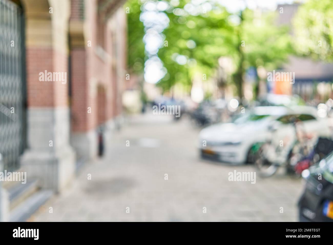 Blurred background of street Stock Photo - Alamy