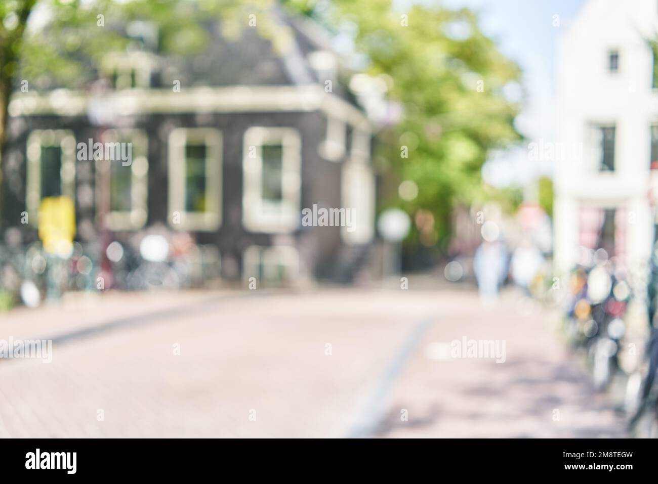Blurred background of street Stock Photo - Alamy